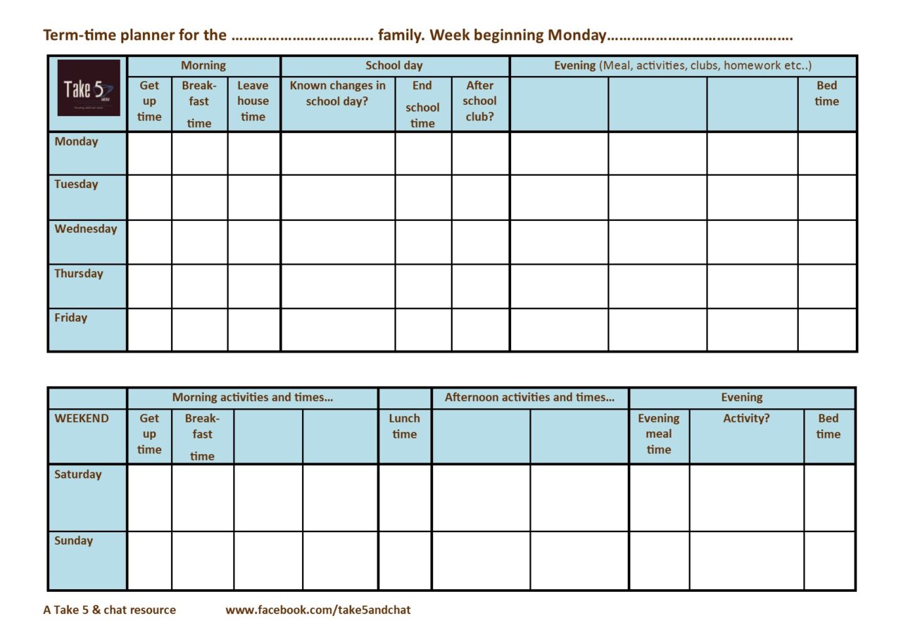 Resources - Take 5 and chat